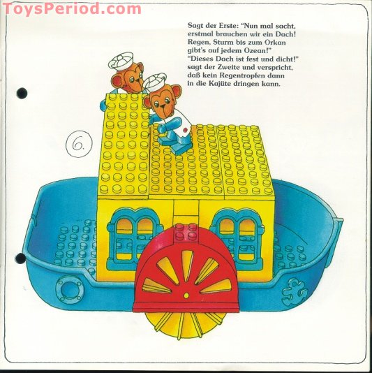 LEGO 3673 Steamboat Instructions and Parts List