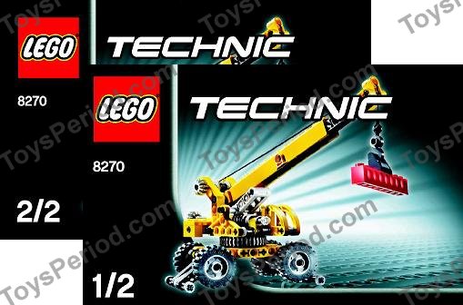 LEGO 8270 Rough Terrain Crane Instructions and Parts List