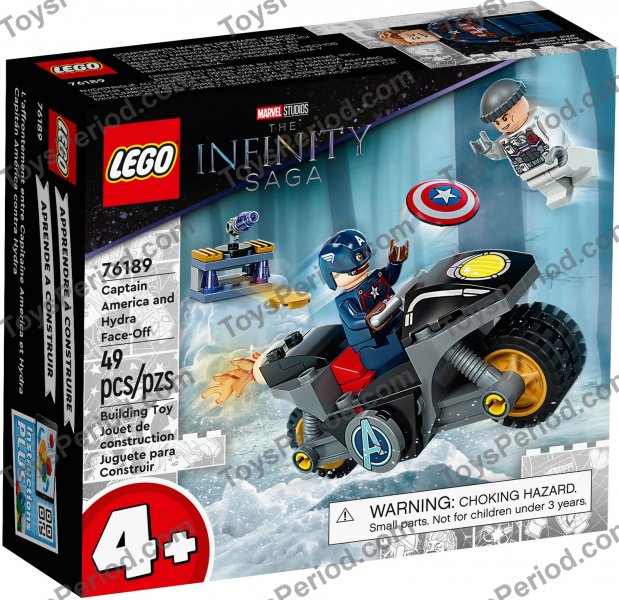 LEGO 76189 Captain America and Hydra Face-Off Set Parts List