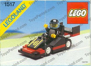 LEGO 1517 Race Car Instructions and Parts List
