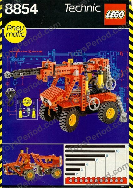 LEGO 8854 Power Crane Instructions and Parts List