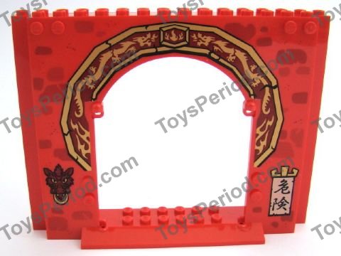 LEGO Sets with Part 15626pb05 Panel 4 x 16 x 10 with Ninjago Asian Arch ...