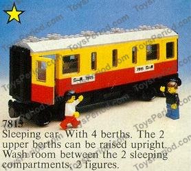 LEGO 7815 Sleeping Car Instructions and Parts List