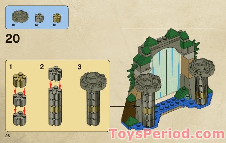 LEGO 4192 Fountain of Youth Instructions and Parts List