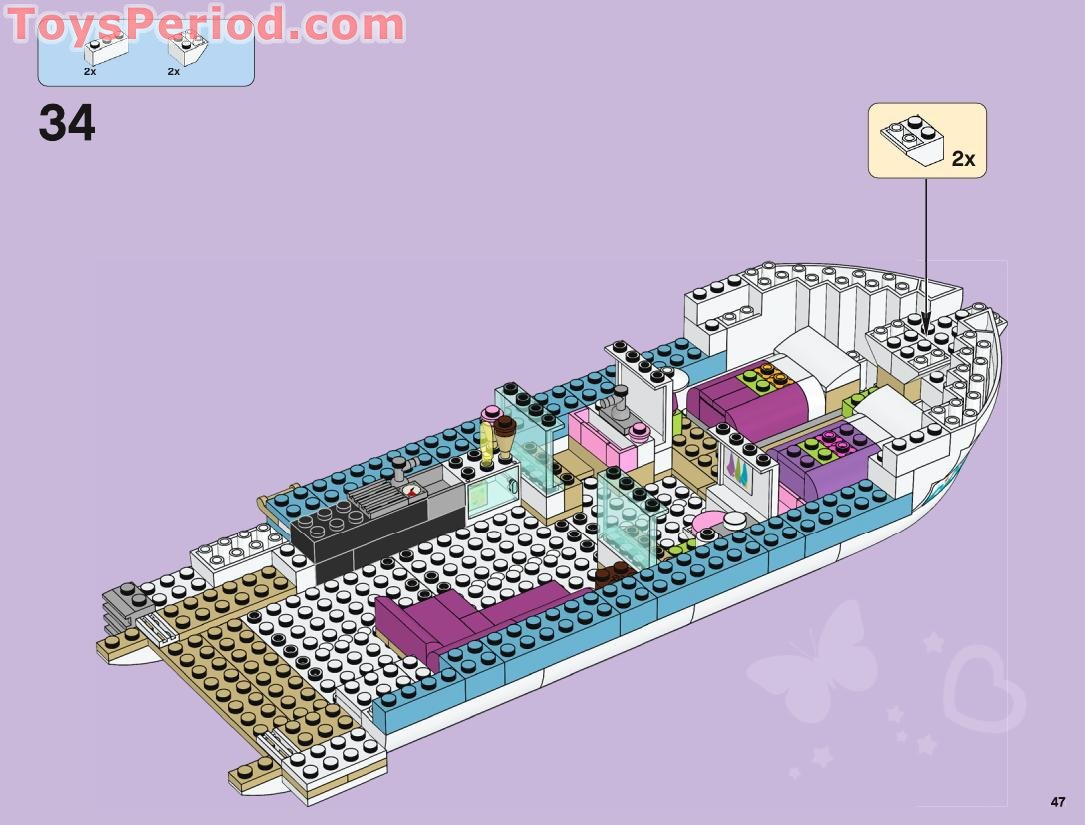 LEGO 41015 Dolphin Cruiser Instructions and Parts List