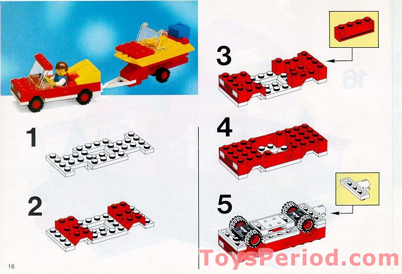LEGO 1880 XL Bucket Instructions and Parts List