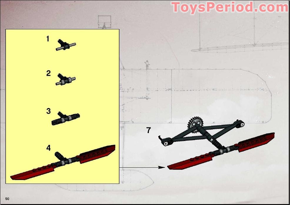 LEGO 10124 Wright Flyer Instructions and Parts List