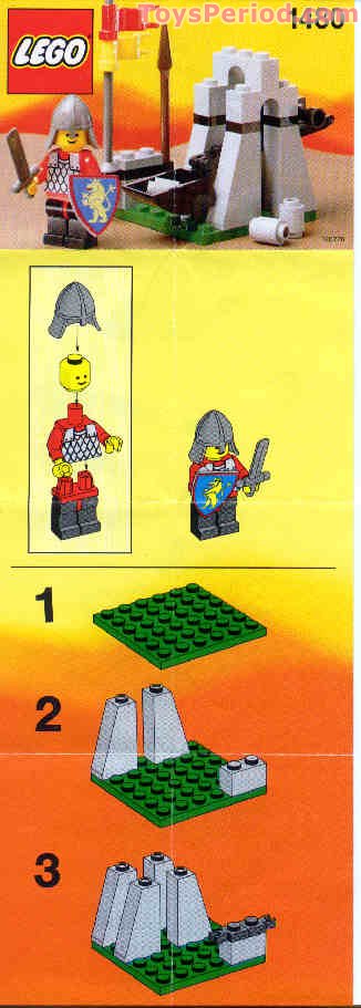 LEGO 1480 King's Catapult Instructions, from 1991 | LEGO Reference