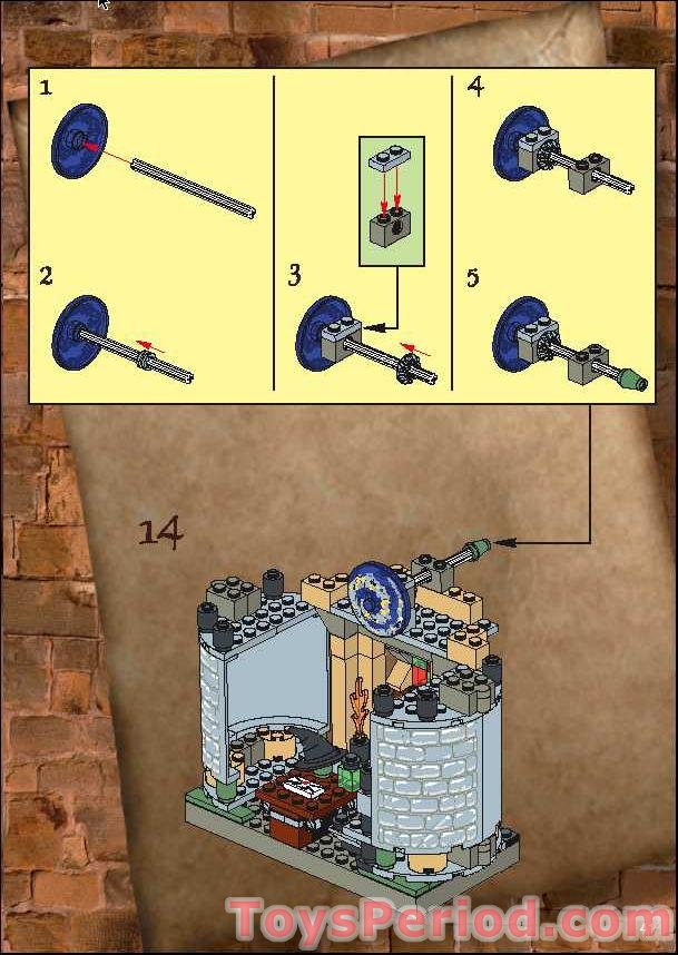 LEGO 4729 Dumbledore's Office Instructions and Parts List