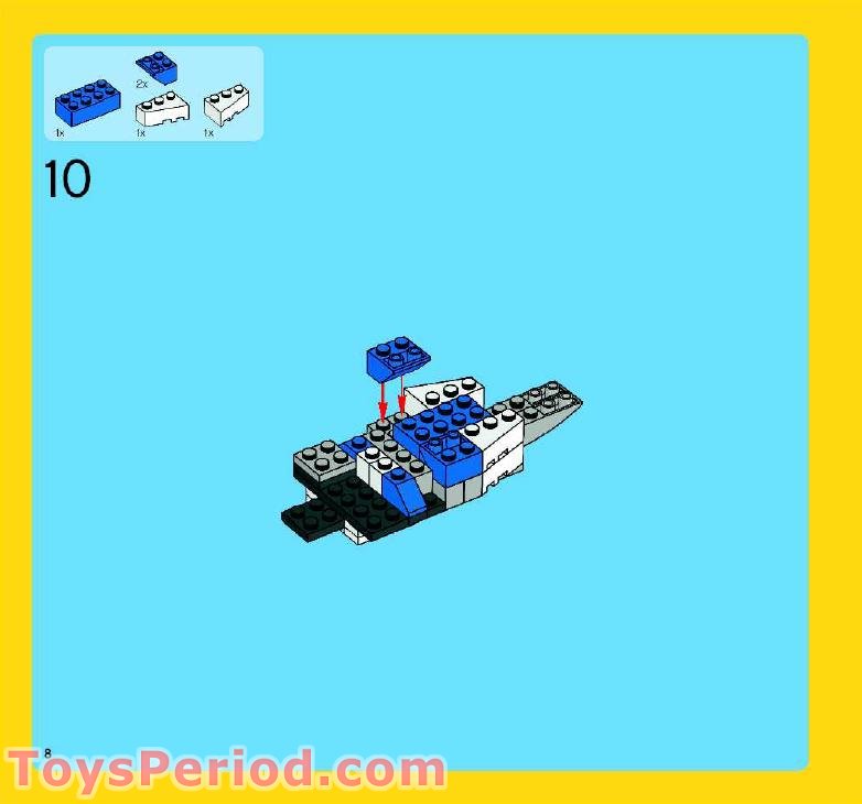 LEGO 4995 Cargo Copter Instructions and Parts List