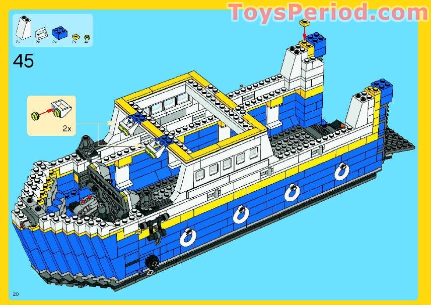 LEGO 4997 Transport Ferry Instructions and Parts List