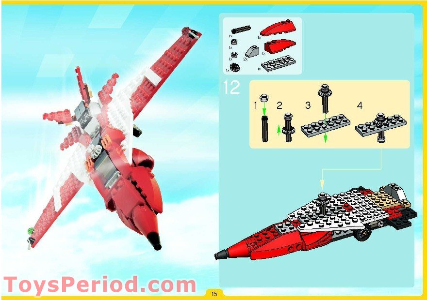 LEGO 4403 Air Blazers Instructions and Parts List