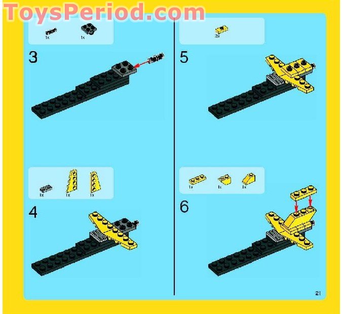 LEGO 6745 Propeller Power Instructions and Parts List