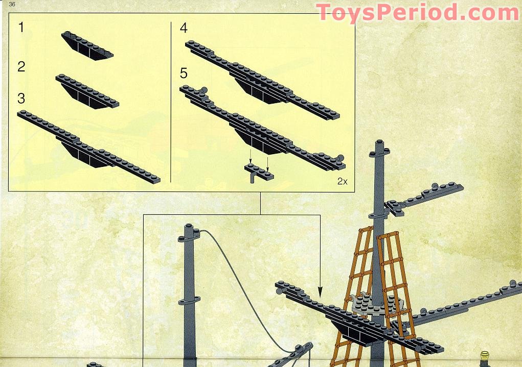 LEGO 6289 Red Beard Runner Instructions and Parts List