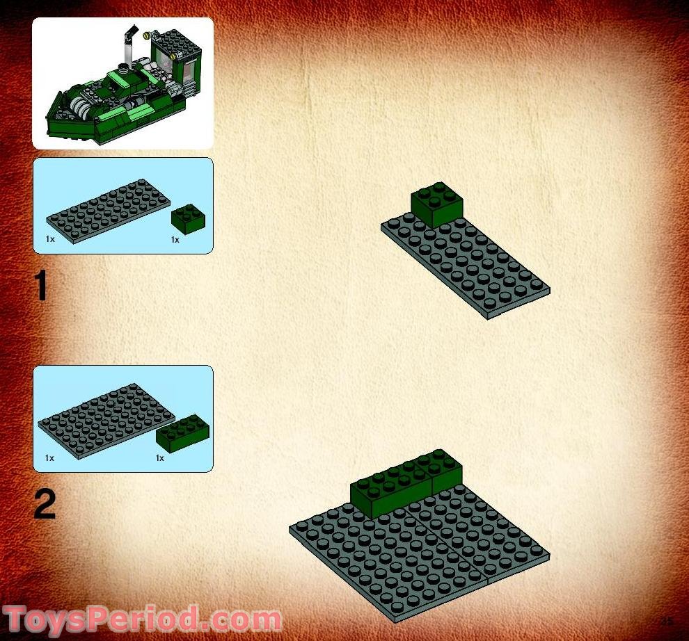 LEGO 7626 Jungle Cutter Instructions and Parts List