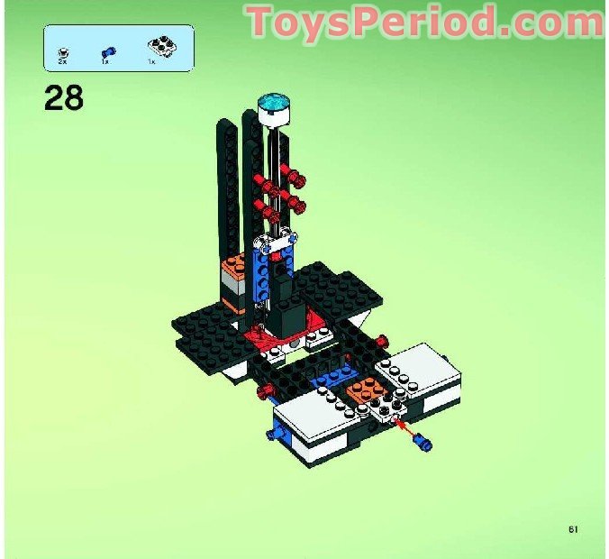 LEGO 7644 MX-81 Hypersonic Operations Aircraft Instructions and Parts List