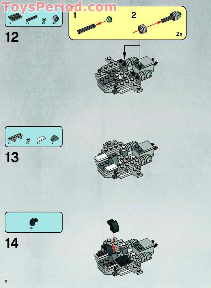 LEGO 7661 Jedi Starfighter with Hyperdrive Booster Ring Instructions ...
