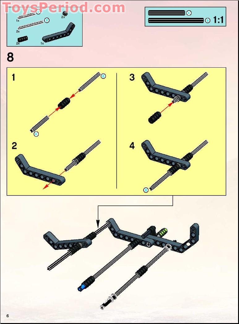 LEGO 7298 Dino Air Tracker Instructions and Parts List