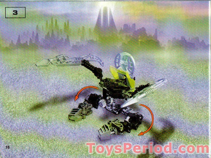 LEGO 8618-1 Vahki Rorzakh Instructions and Parts List