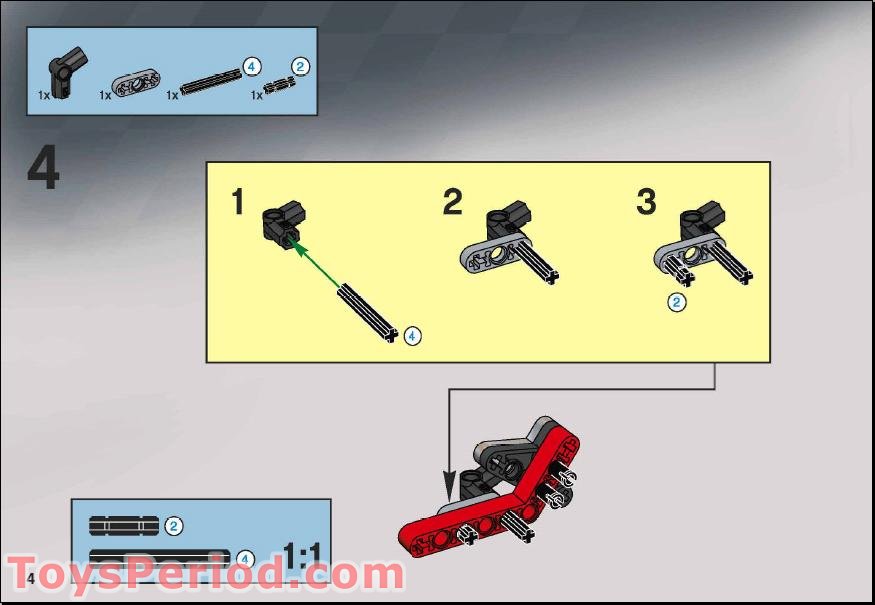LEGO 8645 Muscle Slammer Bike Instructions and Parts List