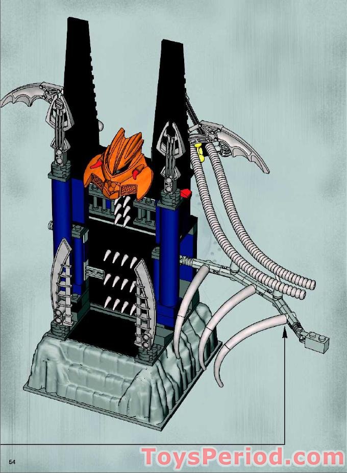 LEGO 8894 Piraka Stronghold Instructions and Parts List