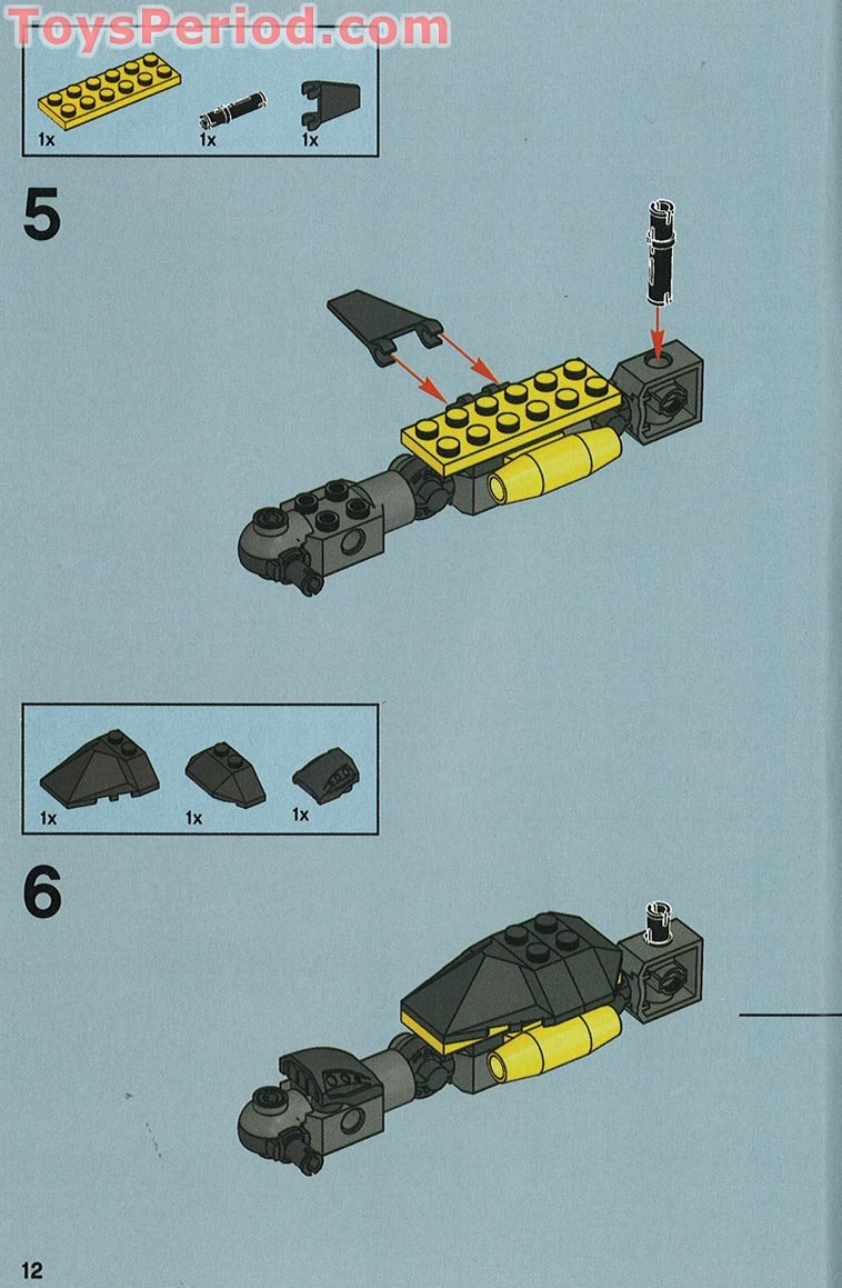 LEGO 8105 Iron Condor Instructions and Parts List