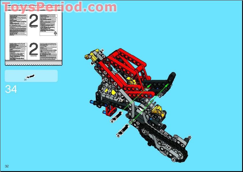 LEGO 8420 Street Bike Instructions and Parts List