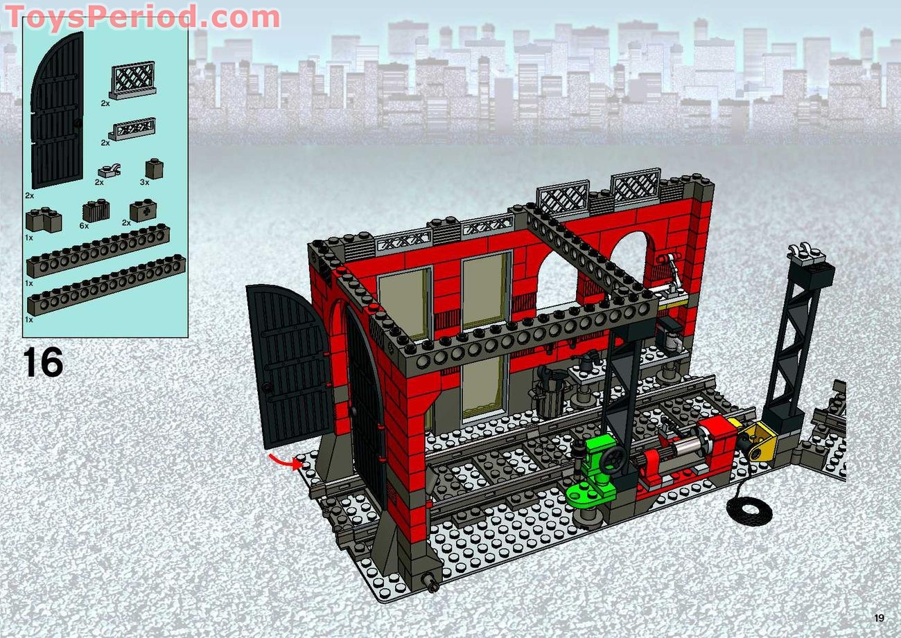 LEGO 10027 Train Engine Shed Instructions and Parts List