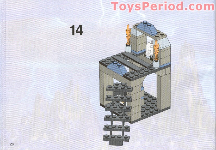 LEGO 1381 Vampire's Crypt Instructions and Parts List