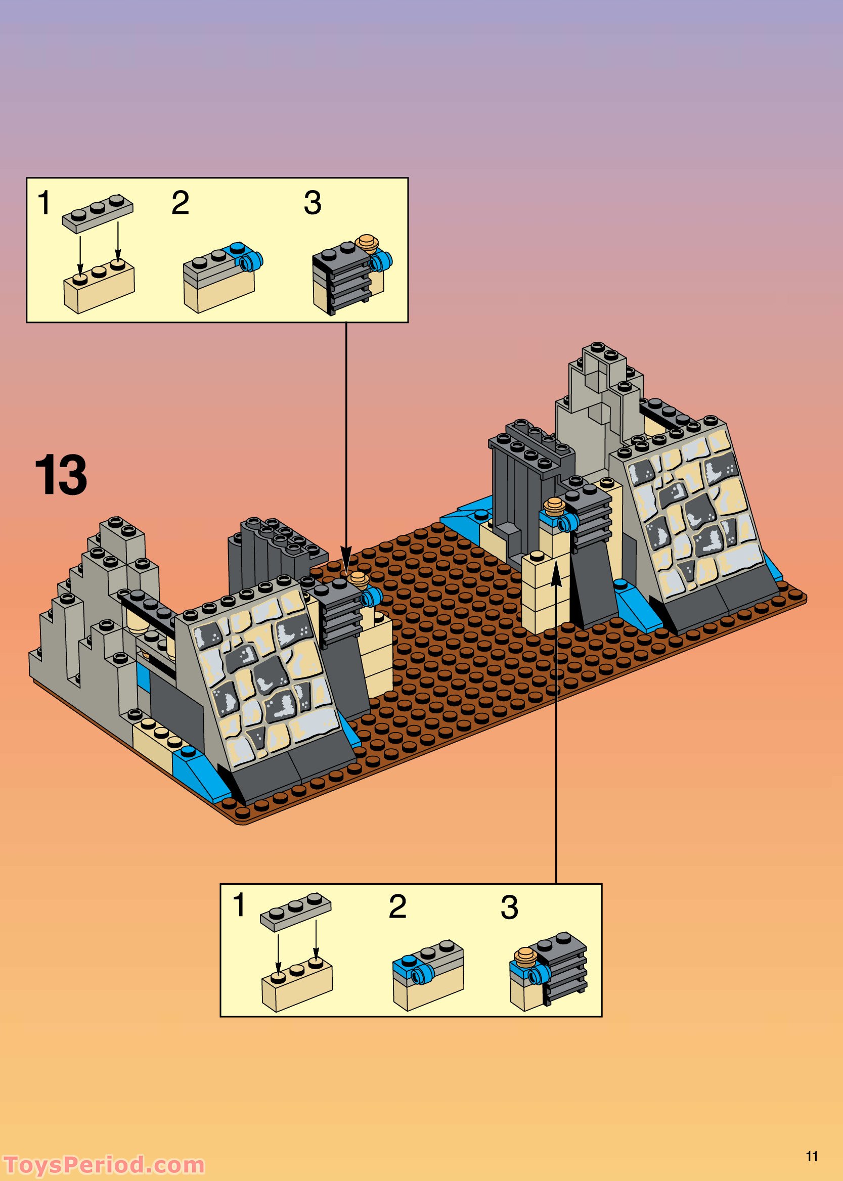 LEGO 3053 Emperor's Stronghold Instructions and Parts List