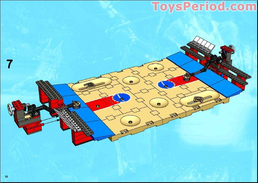LEGO 3432 NBA Challenge Instructions and Parts List