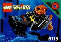LEGO 6115 Shark Scout - Aquashark Dart Instructions and Parts List