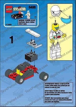 LEGO 6498 Go-Kart Instructions and Parts List