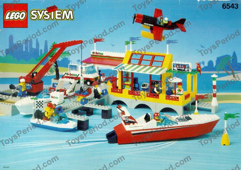 LEGO 6543 Sail 'n' Fly Marina Instructions and Parts List
