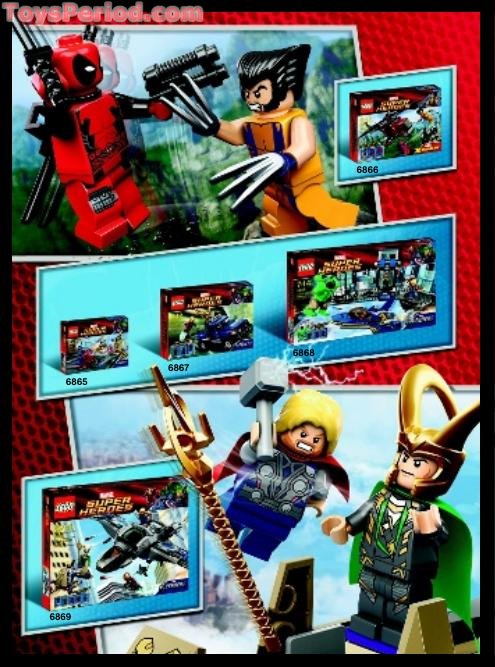 LEGO 6867 Loki's Cosmic Cube Escape Instructions and Parts List