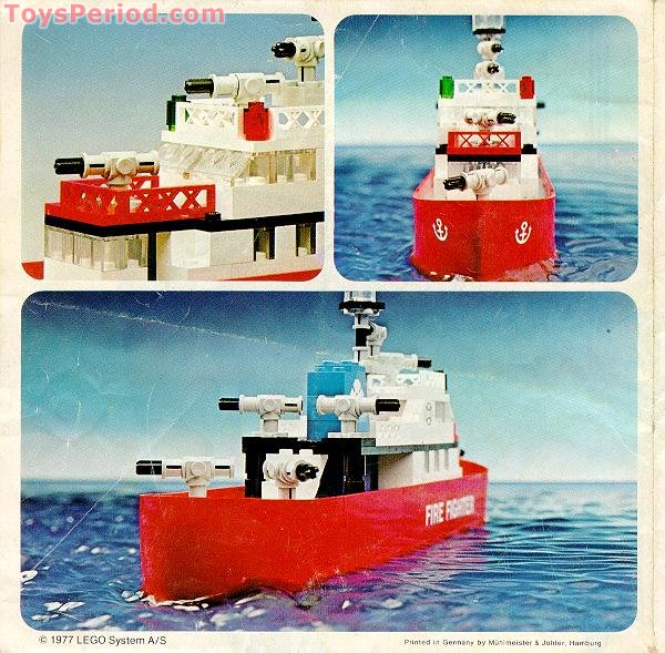 LEGO 316-1 Fire Fighter Boat Instructions and Parts List