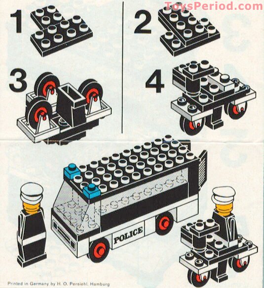 LEGO 445-1 Police Units Instructions and Parts List