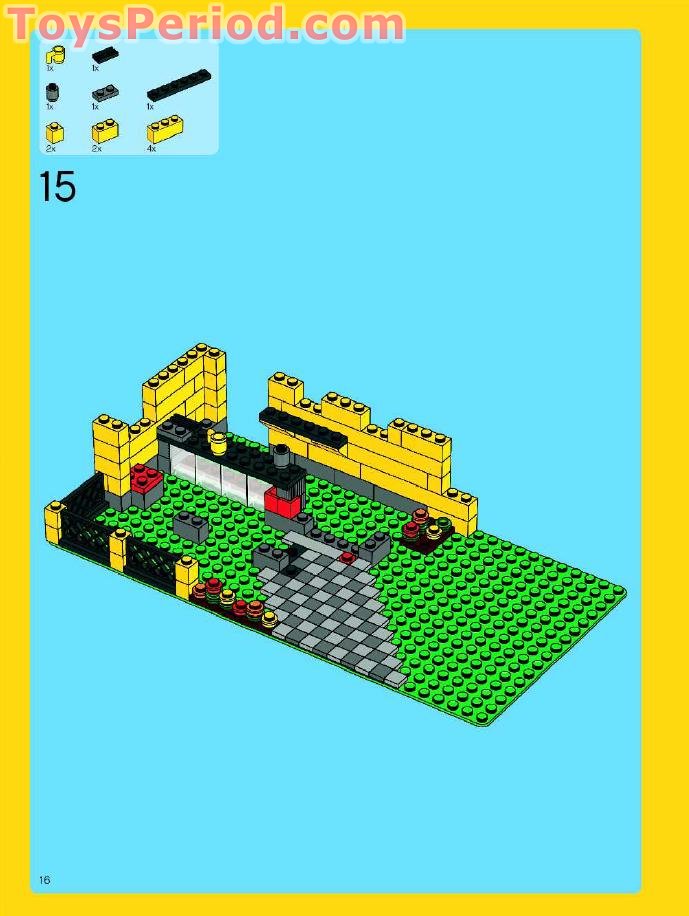 LEGO 4996 Beach House Instructions and Parts List