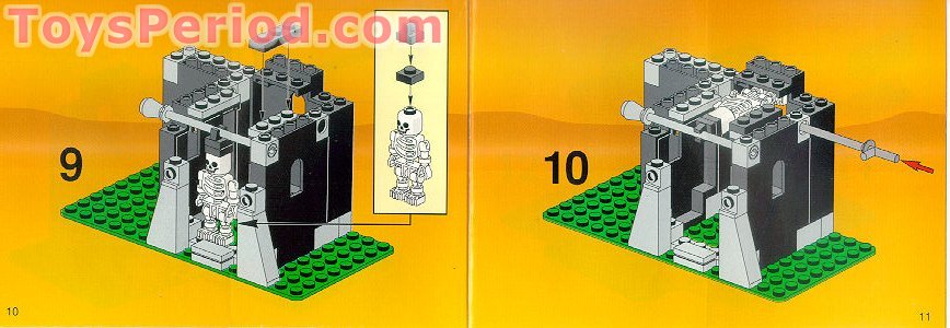 LEGO 6036 Skeleton Surprise Instructions and Parts List
