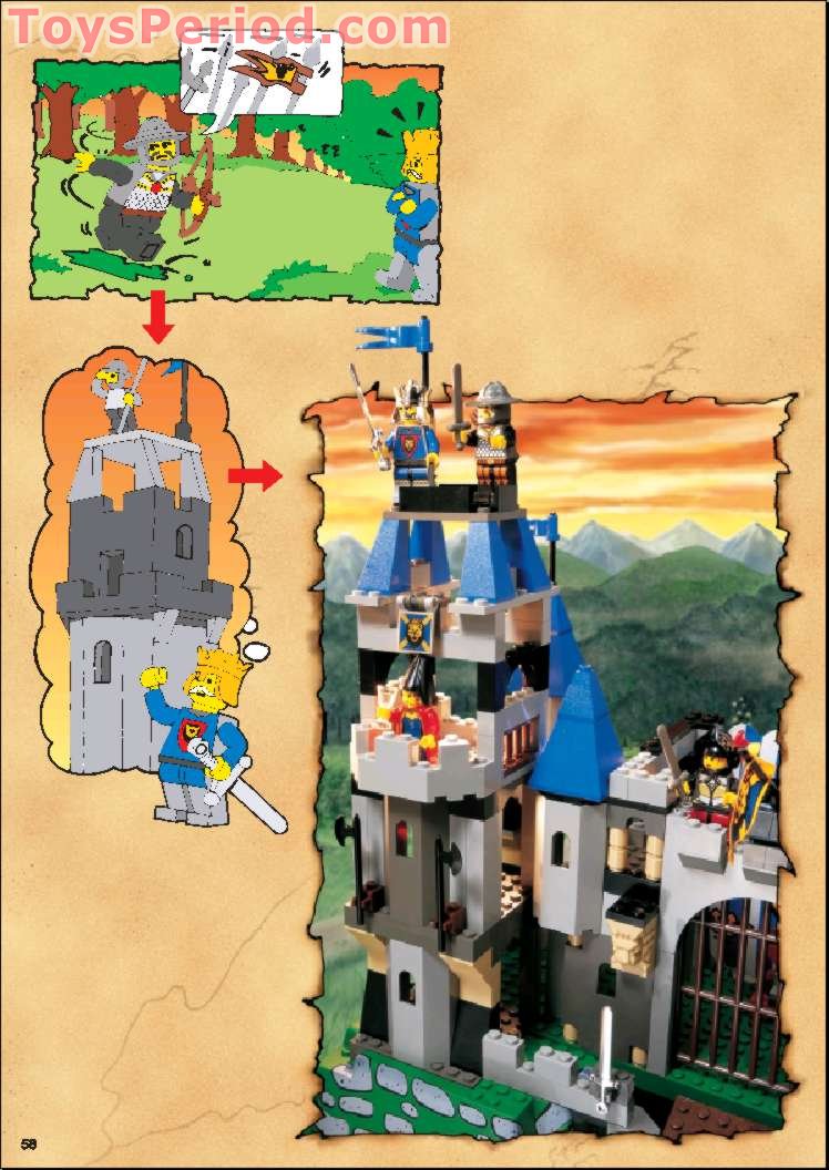 LEGO 6098 King Leo's Castle Instructions and Parts List