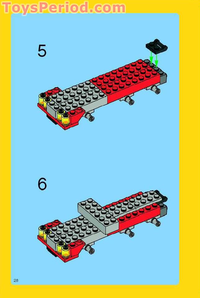 LEGO 6187 Road Construction Set Instructions and Parts List