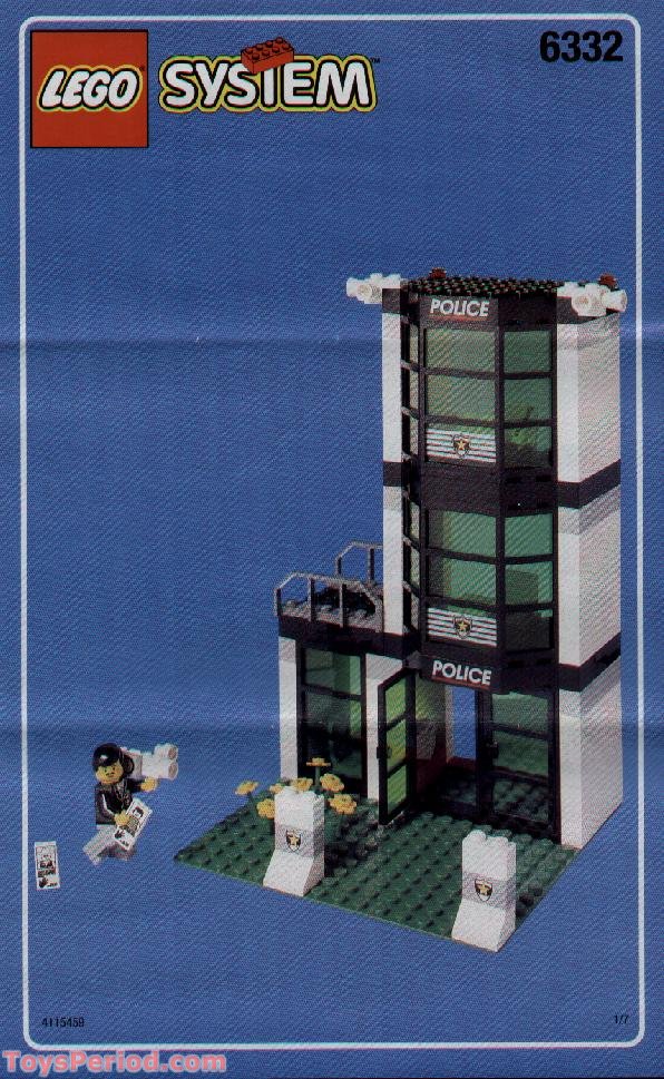LEGO 6332 Command Post Central Instructions and Parts List