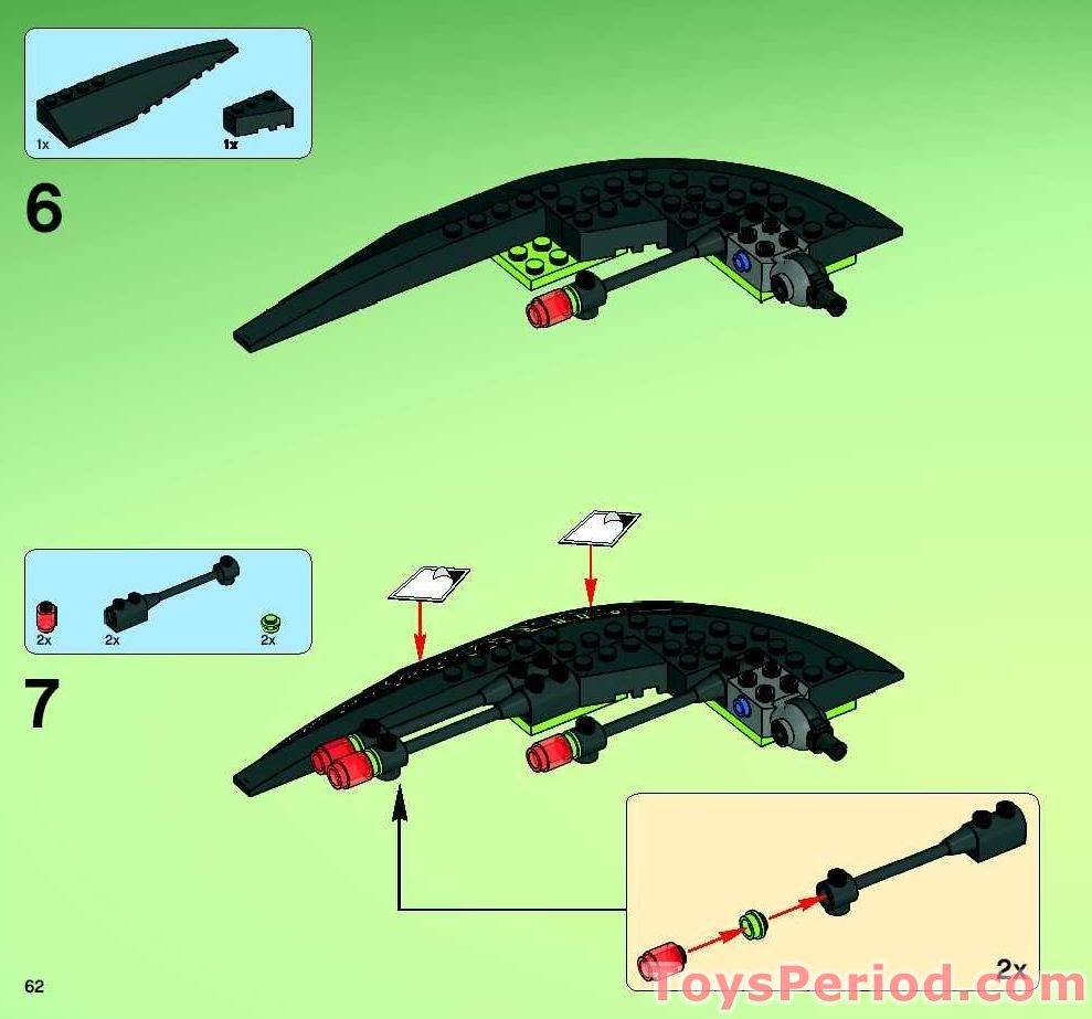 LEGO 7646 ETX Alien Infiltrator Instructions and Parts List