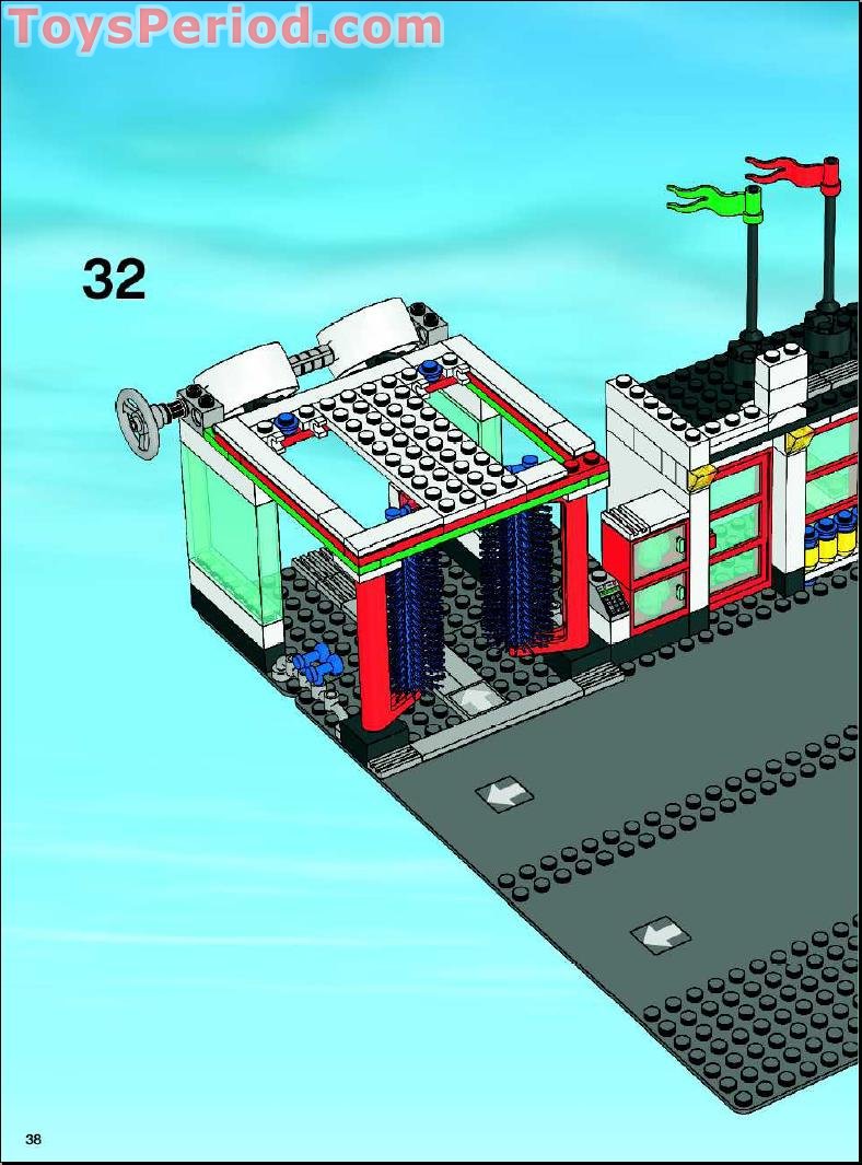 LEGO 7993 Service Station Instructions and Parts List
