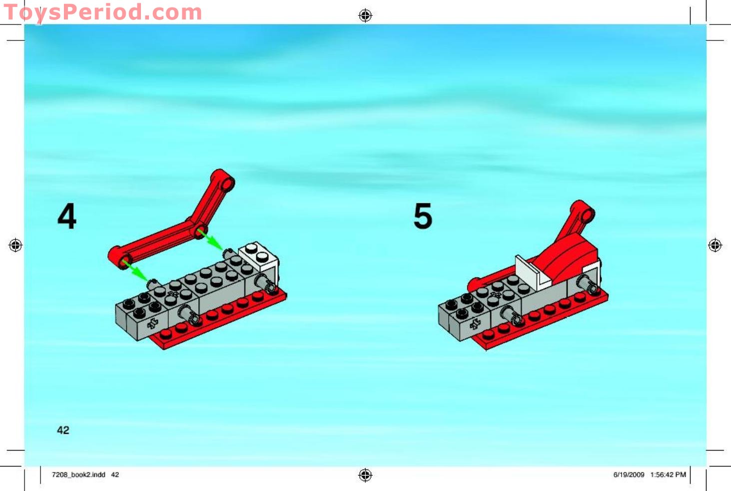 LEGO 7208 Fire Station Instructions and Parts List