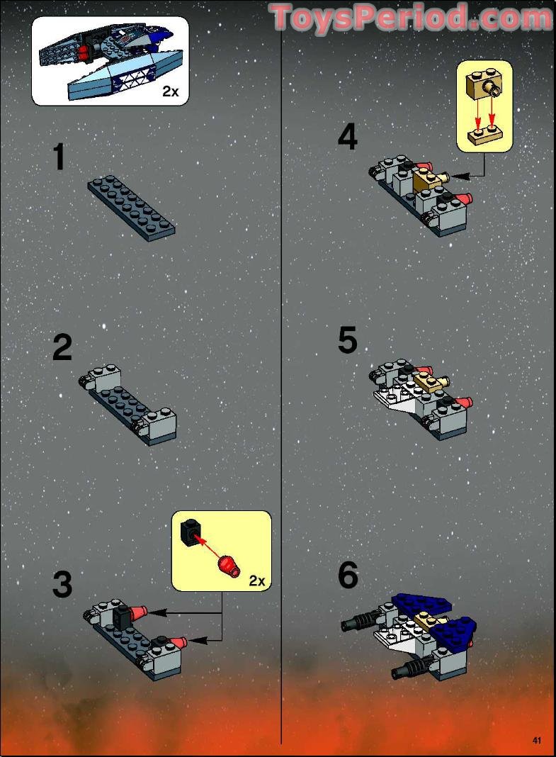 LEGO 7283 Ultimate Space Battle Instructions and Parts List