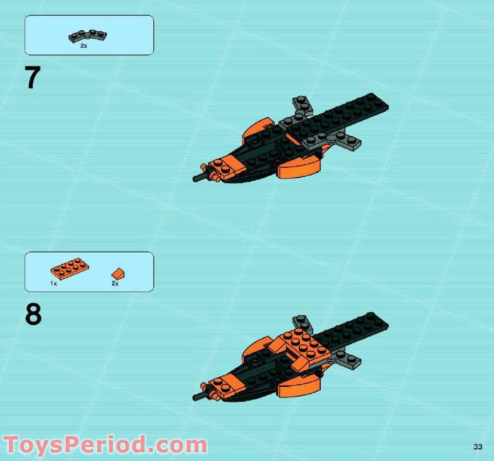 LEGO 8635 Mission 6: Mobile Command Center Instructions and Parts List
