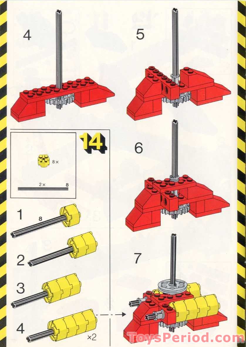 LEGO 8844 Helicopter Instructions and Parts List