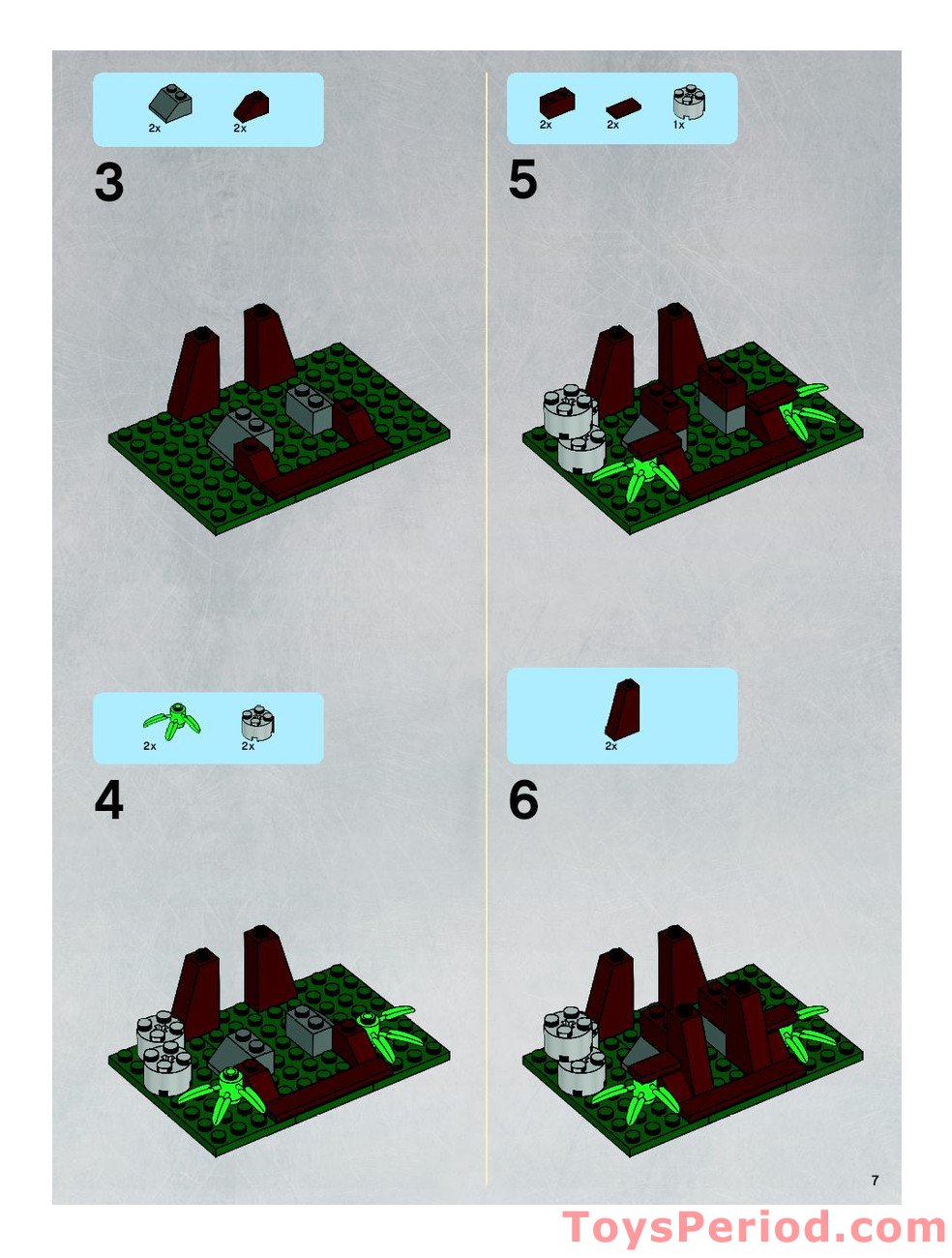 LEGO 8038 The Battle of Endor Instructions and Parts List
