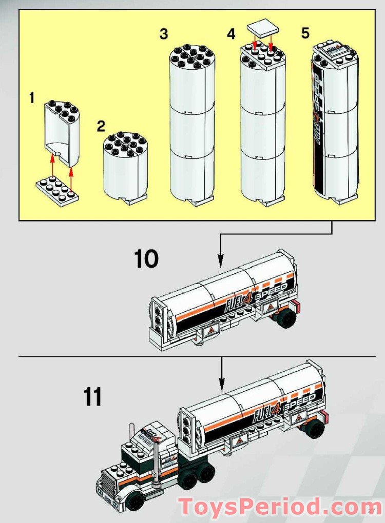 LEGO 8147 Bullet Run Instructions and Parts List